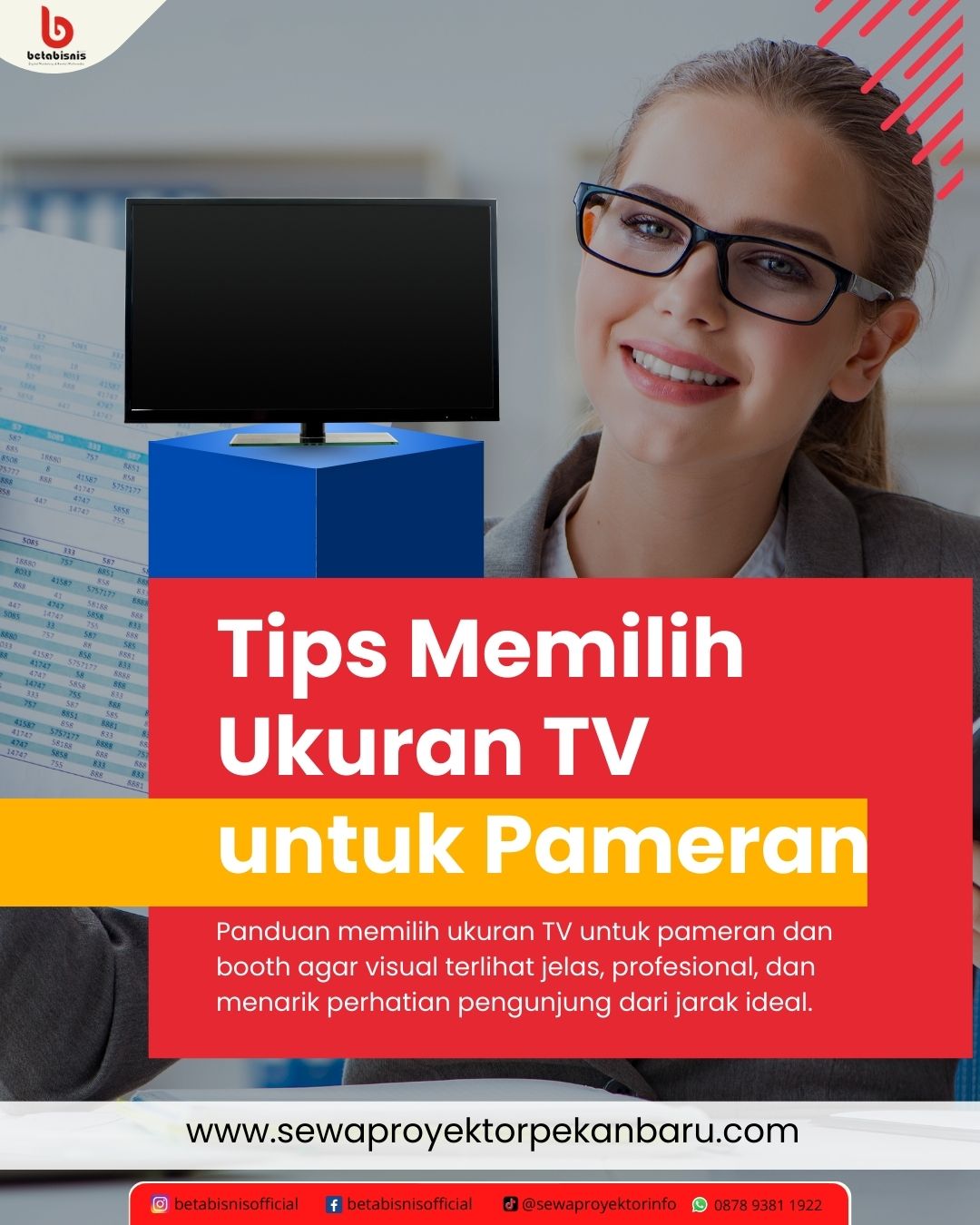 Tips Memilih Ukuran TV untuk Pameran | Sewa / Rental Proyektor ...